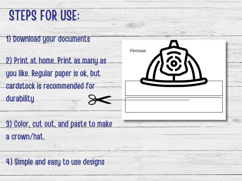 Labor Day Craft for Kids, Labor Day Printable Activity, Paper Crowns ...