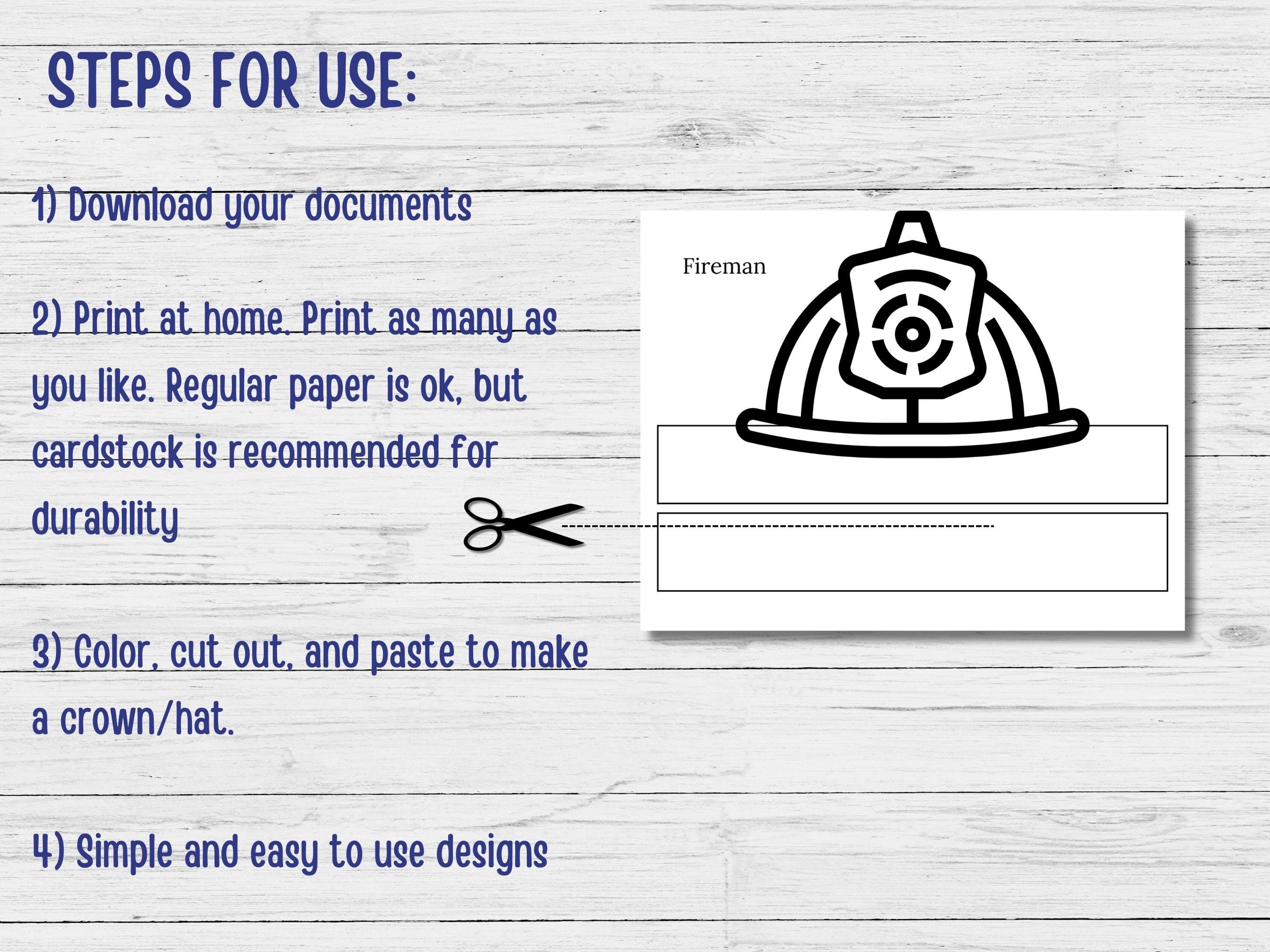 Labor Day Craft for Kids, Labor Day Printable Activity, Paper Crowns ...