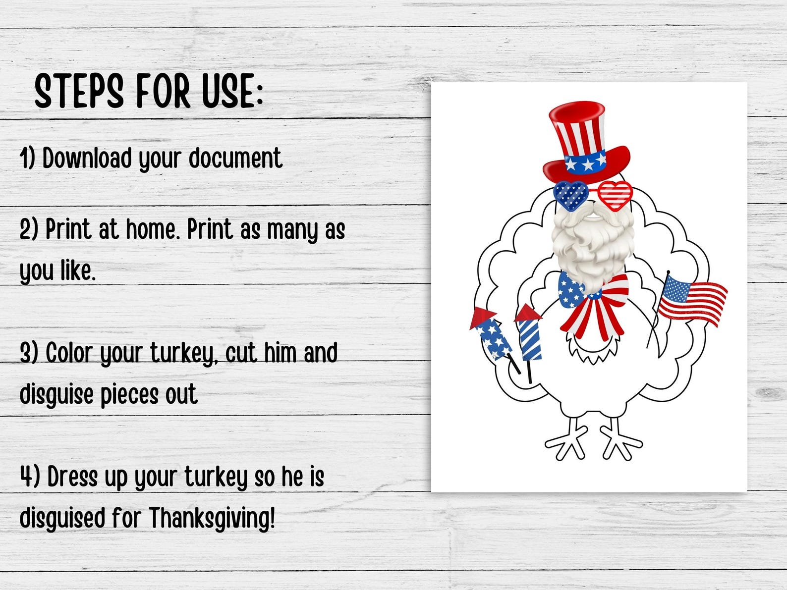 Disguise a Turkey, Turkey in Disguise Craft, Thanksgiving Printable ...