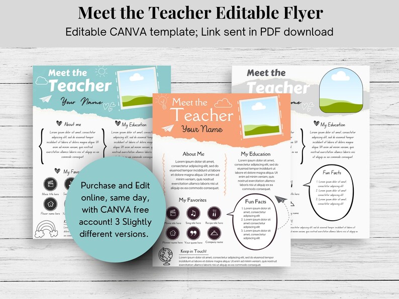 Meet the Teacher Editable Flyer, Meet the Teacher Editable Template ...