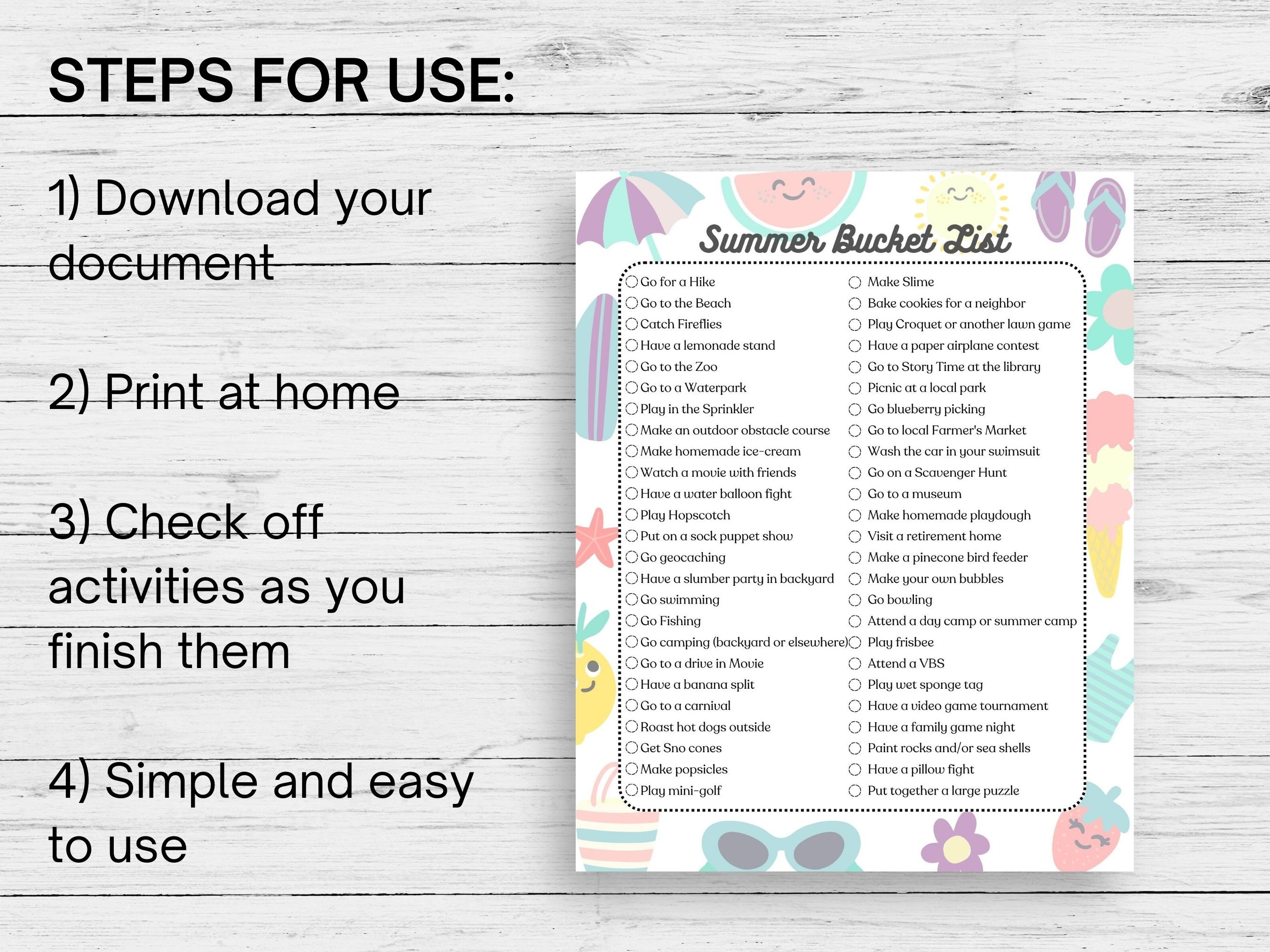 Summer Bucket List for Kids, Kids Activities, List of Summer Activities ...