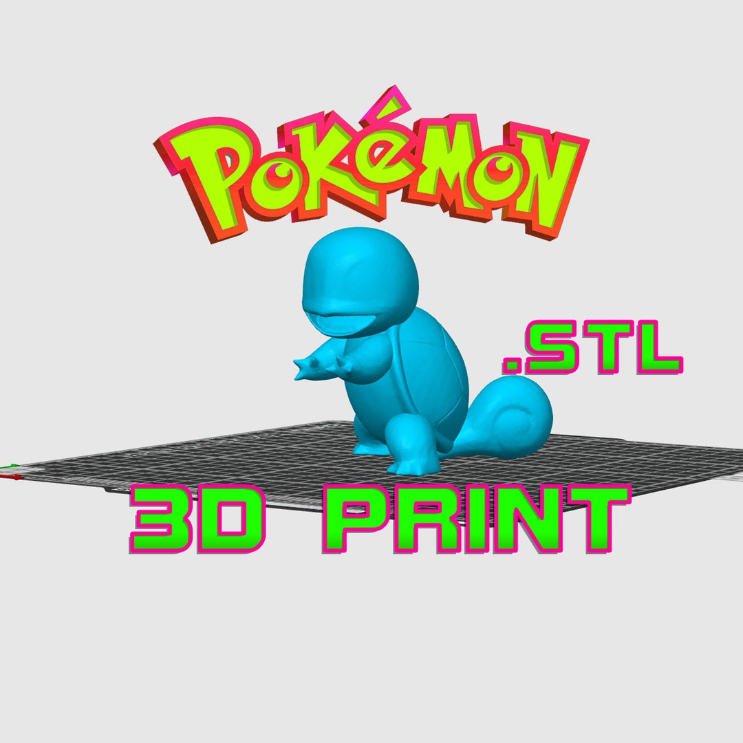 Squirtle / Squirtle 007 pokemon // STL FILE // 3D PRINT - Etsy