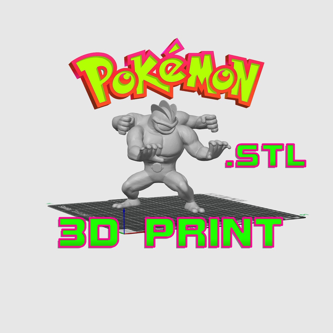 Machamp / Machomei 068 pokemon // STL FILE // 3D PRINT - Etsy