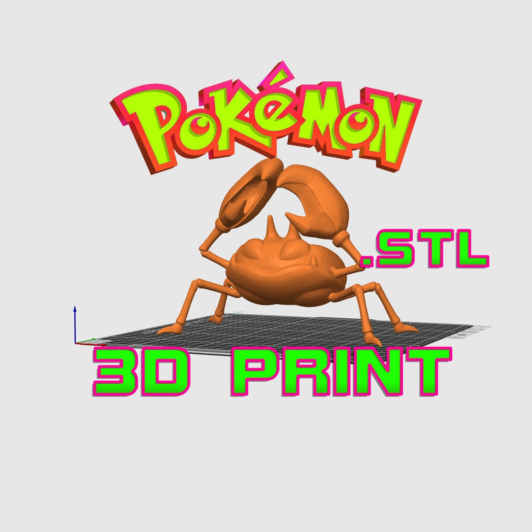 Krabby 098 pokemon // STL FILE // 3D PRINT - Etsy