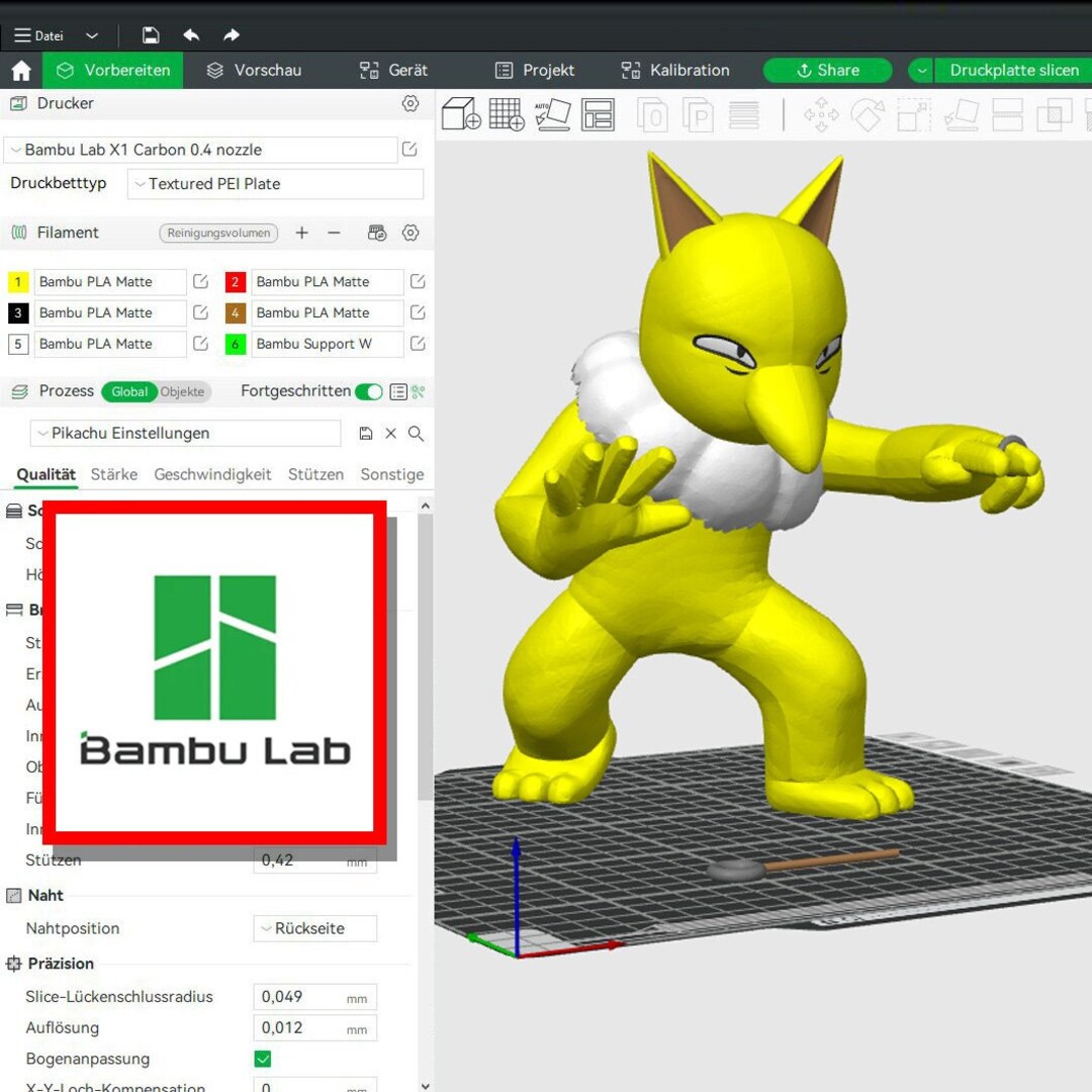 Hypno 097 pokemon Multicolor 3D File for Bambu Studio READY TO PRINT - Etsy