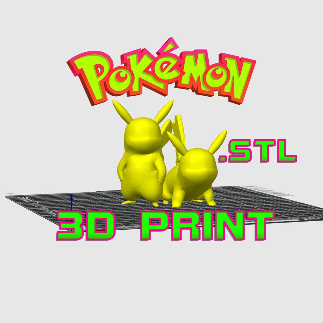 Pikachu 025 pokemon // STL FILE // 3D PRINT - Etsy Canada