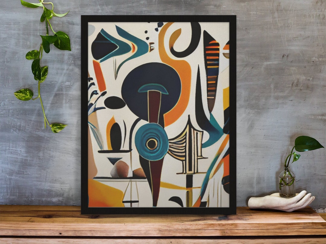 African Abstract - Vertical Matte Poster (wall Art for Living Room ...