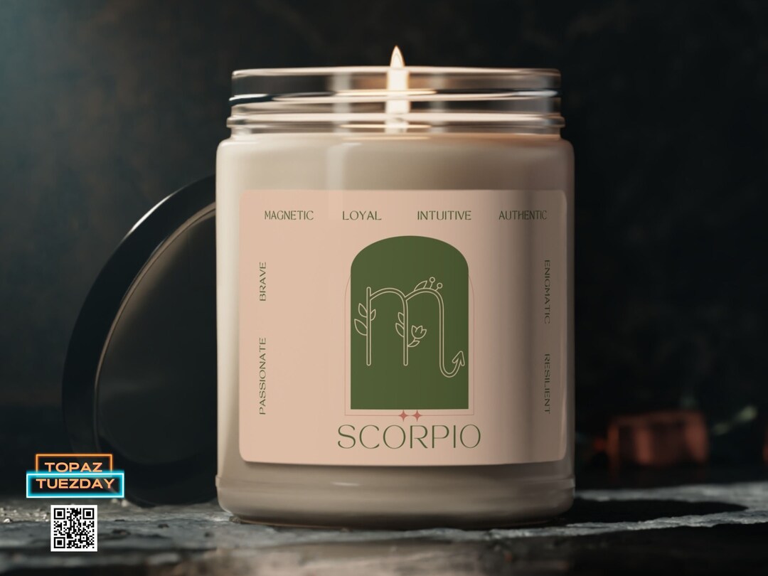 Scorpio Christmas Gifts Zodiac Earth Tone Candles October November ...
