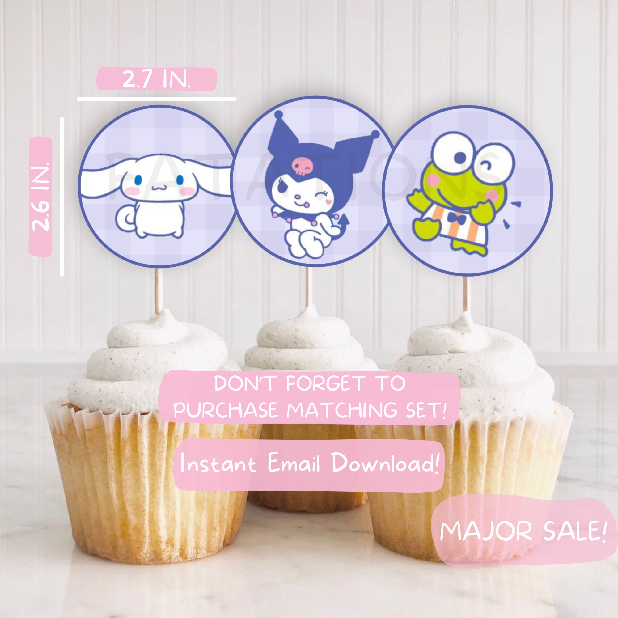 sales stores Kawaii Characters| Kawaii Birthday| Digital Editable File ...
