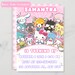 Kawaii Characters Kawaii Birthday Digital Editable File Cute Birthday ...