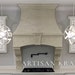 Fluted Cast Stone Fireplace Mantel Surround - Etsy