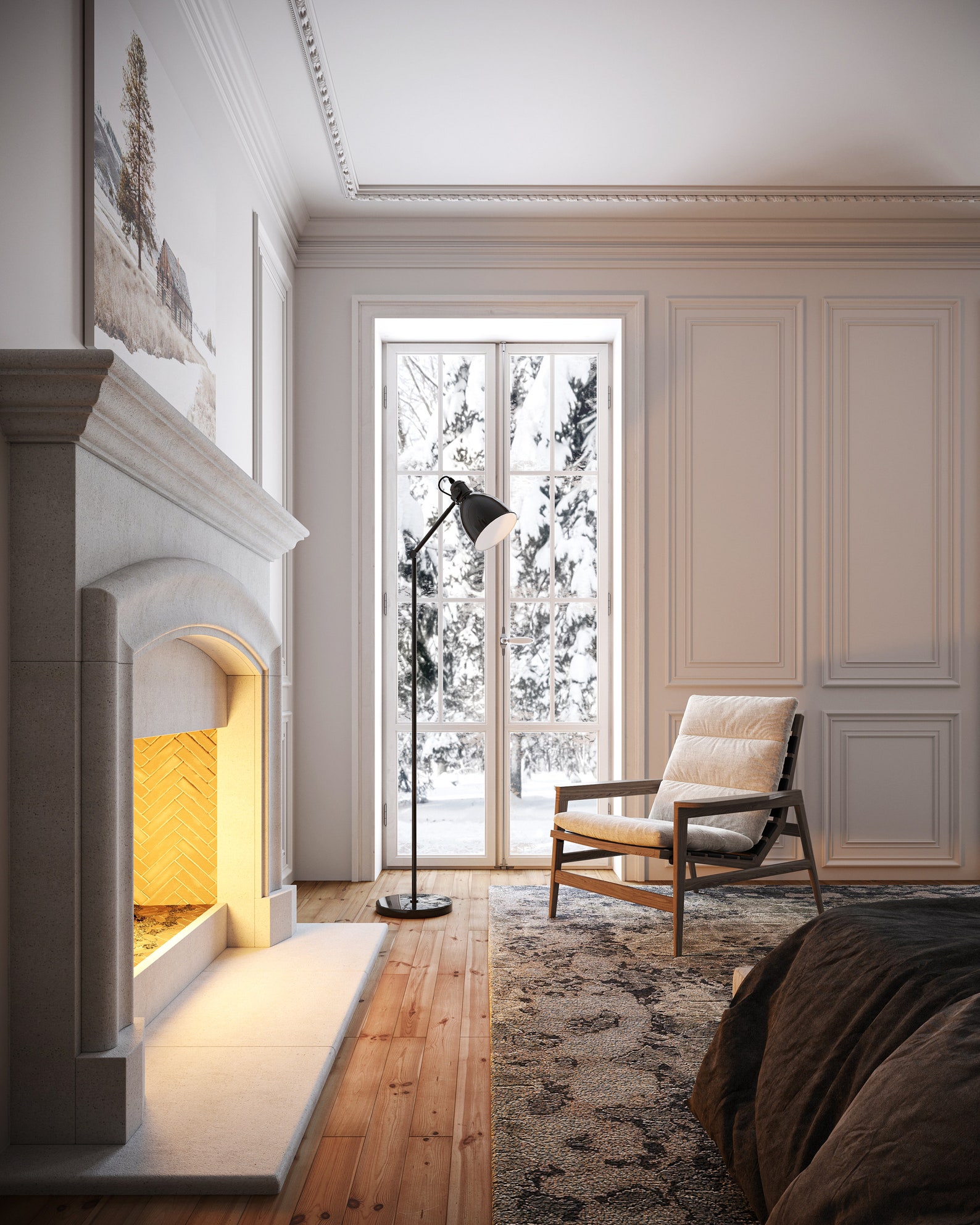 Marlboro Cast Stone Fireplace Mantel Surround - Etsy