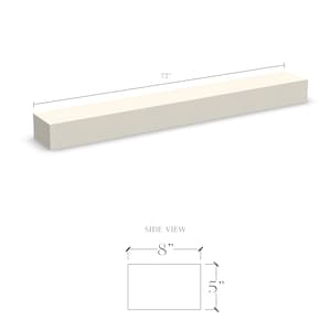 Contemporary Floating Mantel Shelf Limestone Cast - Etsy