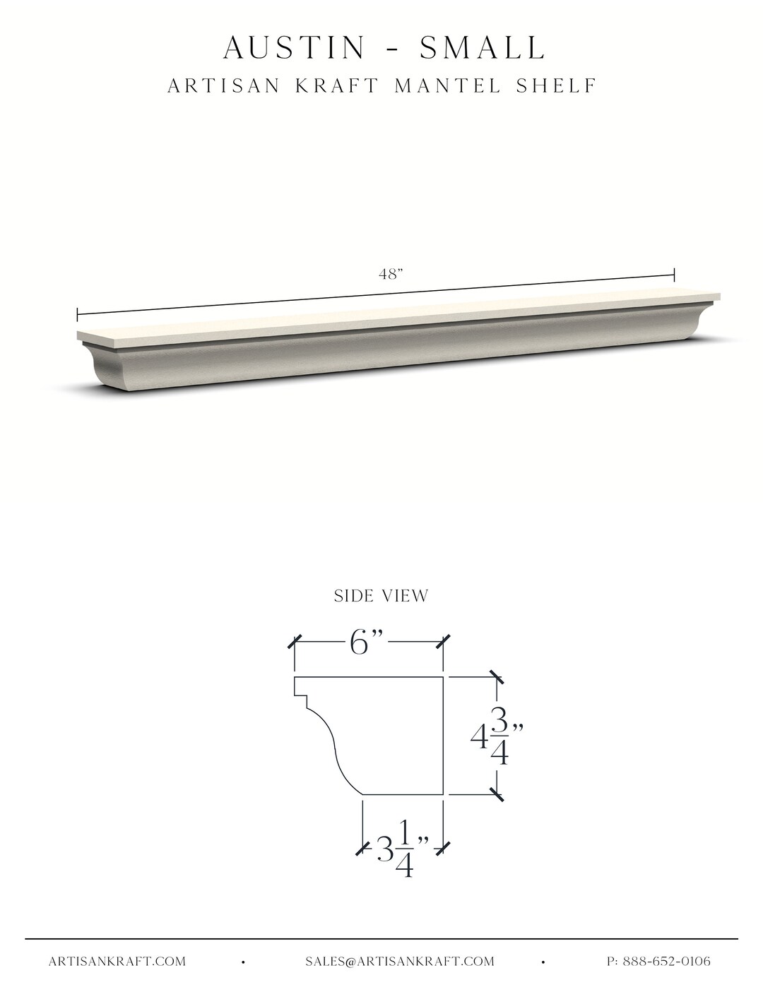 Austin Floating Mantel Shelf Limestone Cast - Etsy