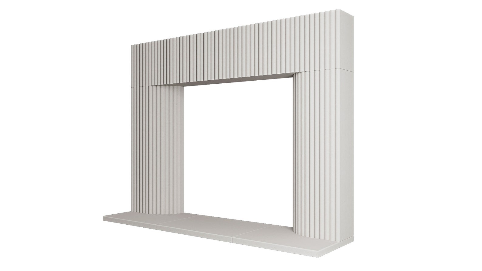 Reeded Cast Stone Fireplace Mantel Surround - Etsy