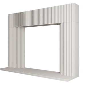 Reeded Cast Stone Fireplace Mantel Surround - Etsy