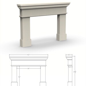 Dallas Cast Stone Fireplace Mantel - Etsy