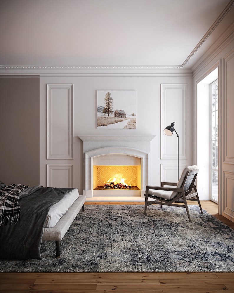 Marlboro Cast Stone Fireplace Mantel Surround - Etsy