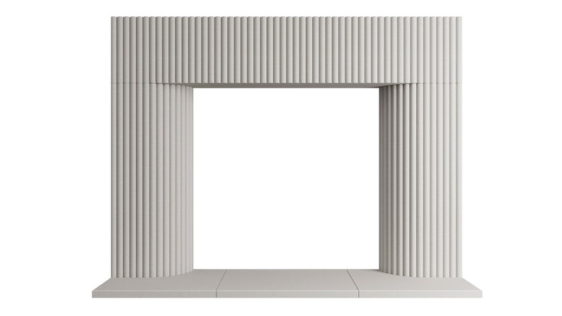 Reeded Cast Stone Fireplace Mantel Surround - Etsy