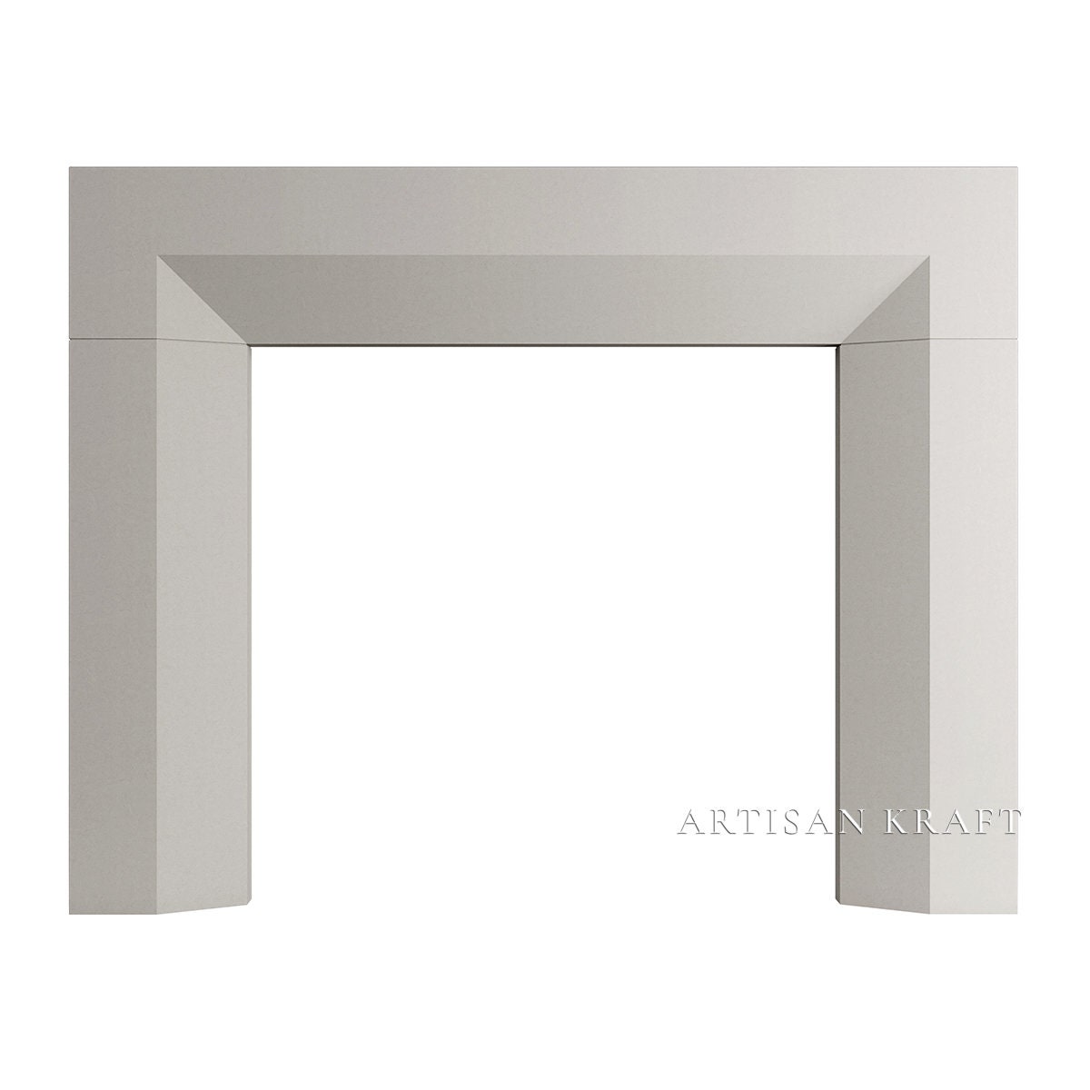Beveled Cast Stone Fireplace Mantel Surround - Etsy