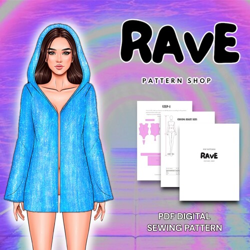 Rave Cosplay Sewing Pattern: Robe/duster Wizard Sleeve - Etsy