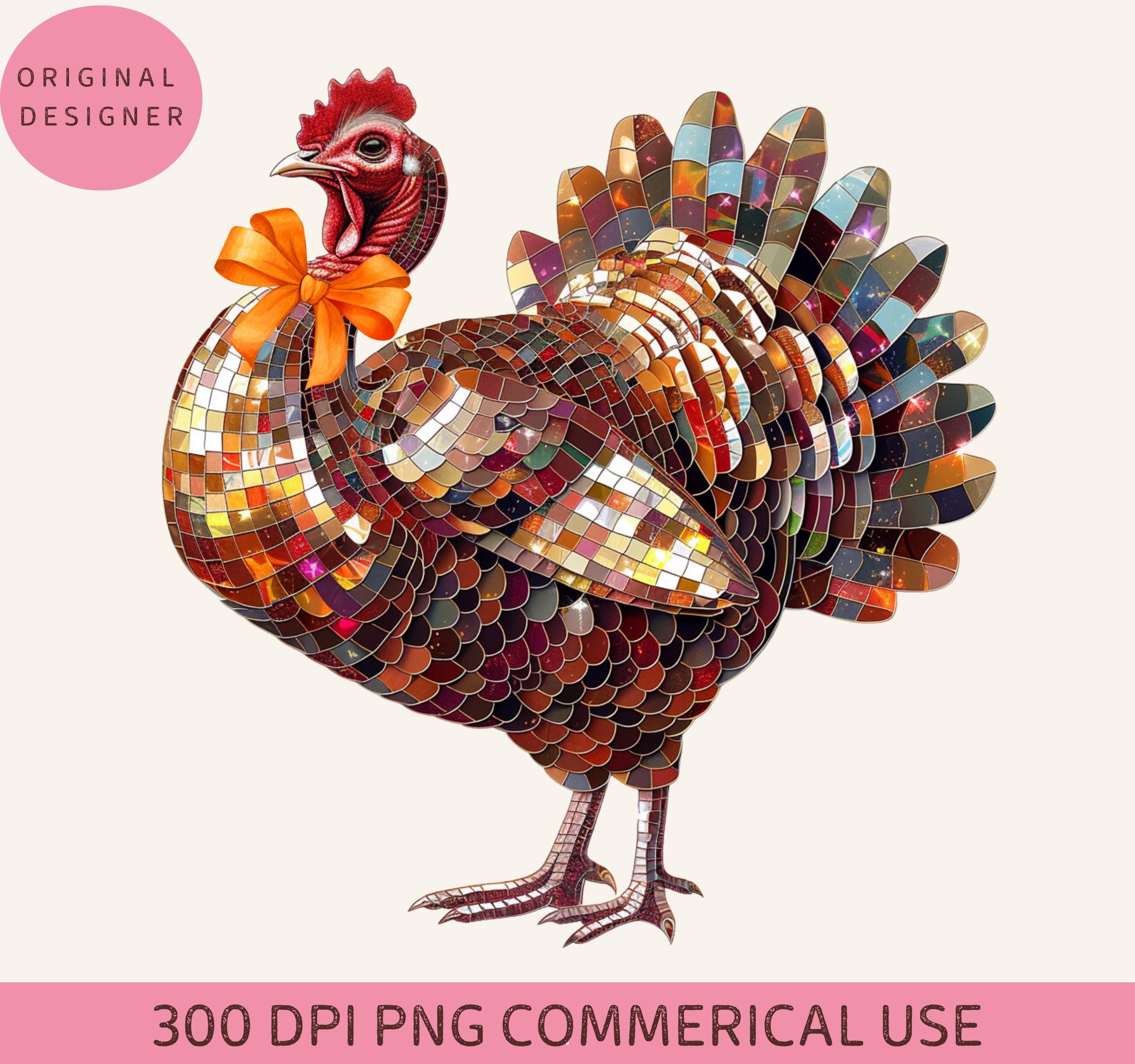 Thanksgiving Turkey Png Fall Png Disco Png Retro Thanksgiving Png ...