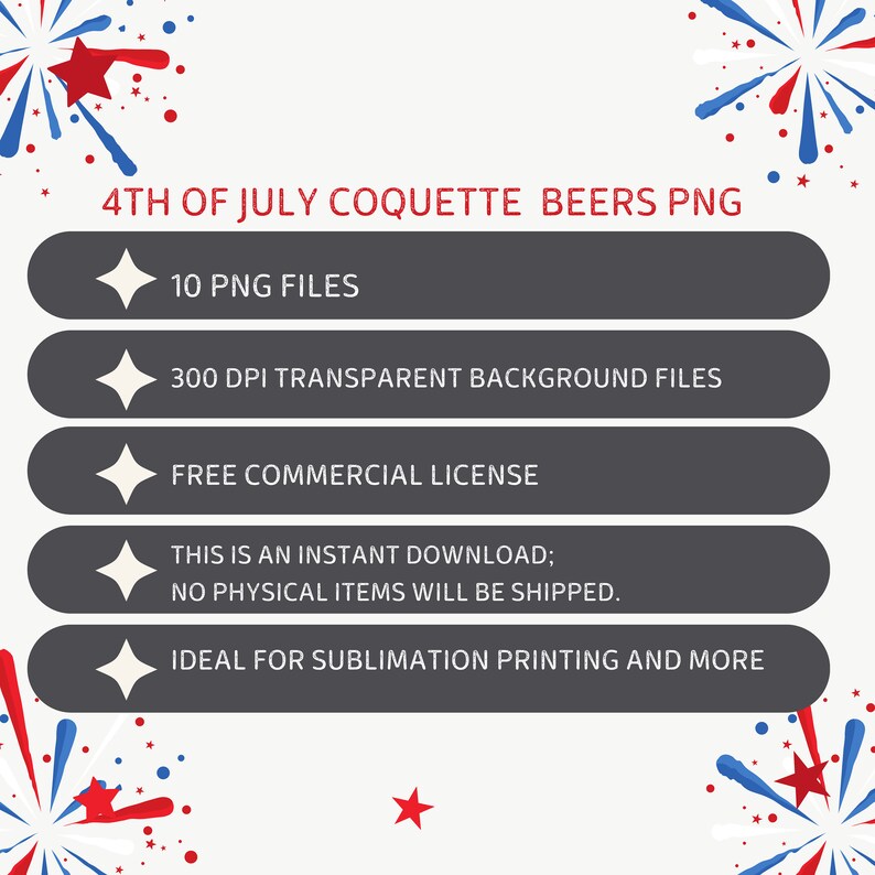 Fourth of July Png, Beer Bundle, Patriotic Png, Coquette Bow Png ...