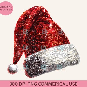 Glitter Santa Hat Png Christmas Png Merry Christmas Png Santa Hat Png ...