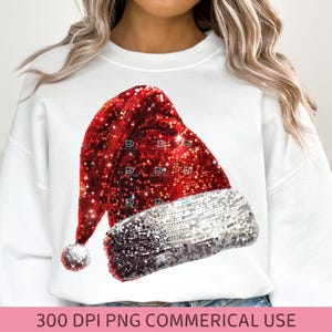 Glitter Santa Hat Png Christmas Png Merry Christmas Png Santa Hat Png ...