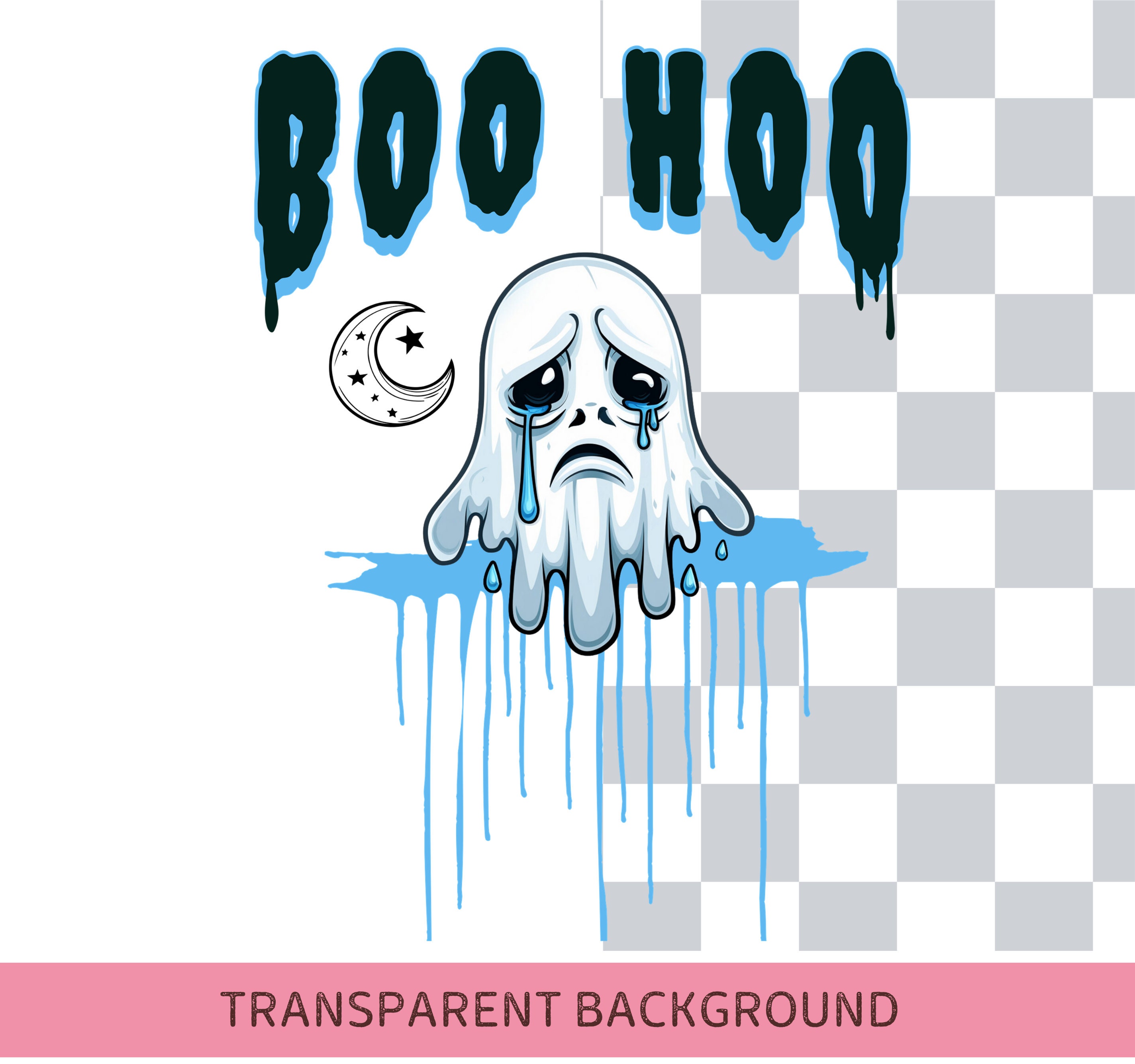 Boo Hoo, Ghost Face Png, Ghostly Fun Png, Halloween Png, Spooky Season ...