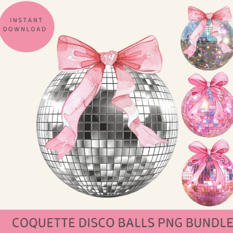 Disco Ball Pinks Svg - Etsy