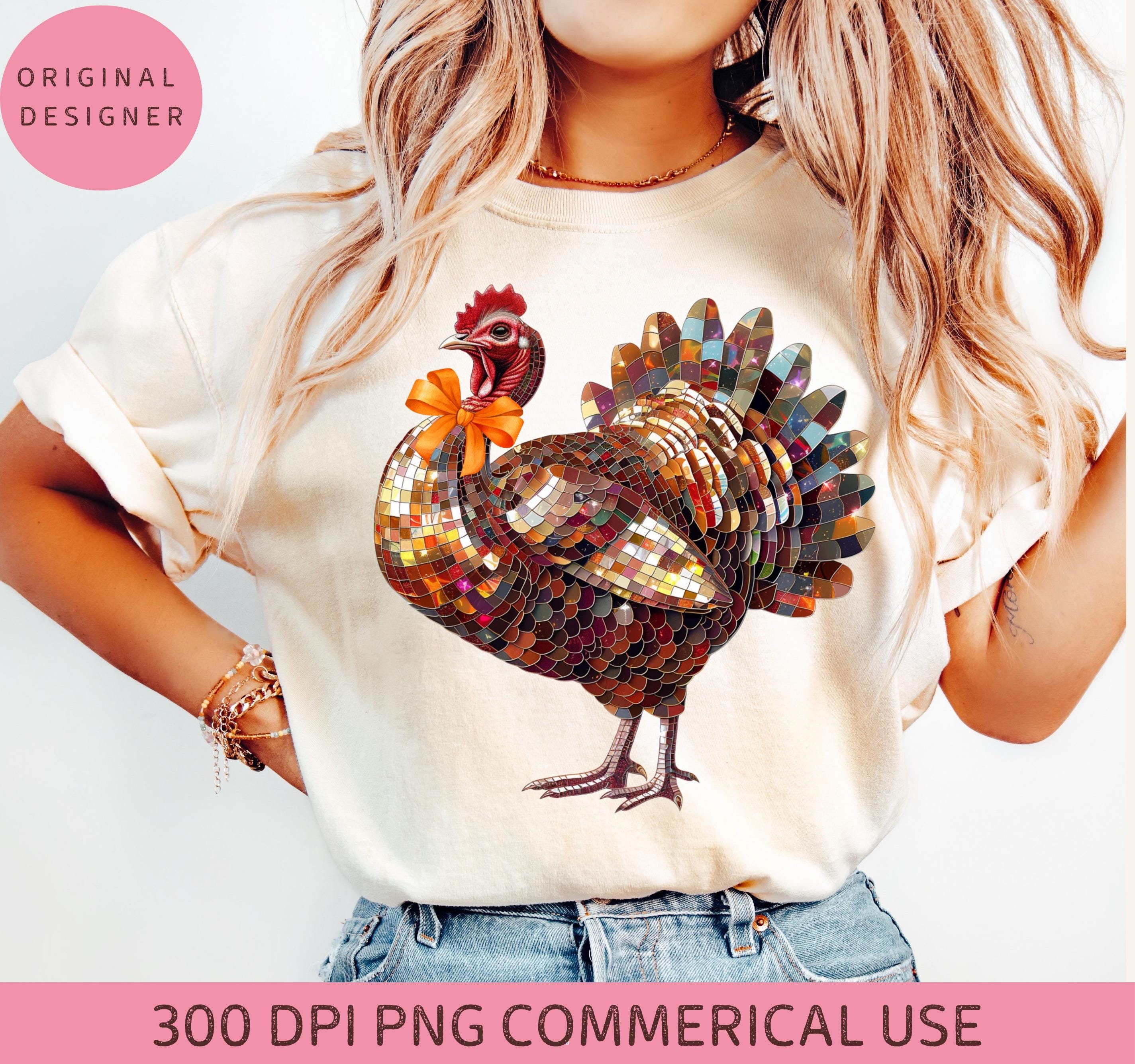 Thanksgiving Turkey Png Fall Png Disco Png Retro Thanksgiving Png ...