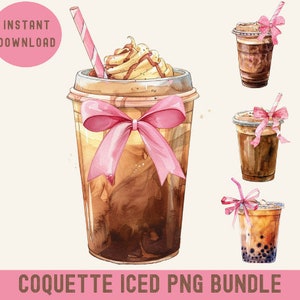 Coquette Iced, Ice Coffee Lovers, Downloaded Png, Sublime Designs ...