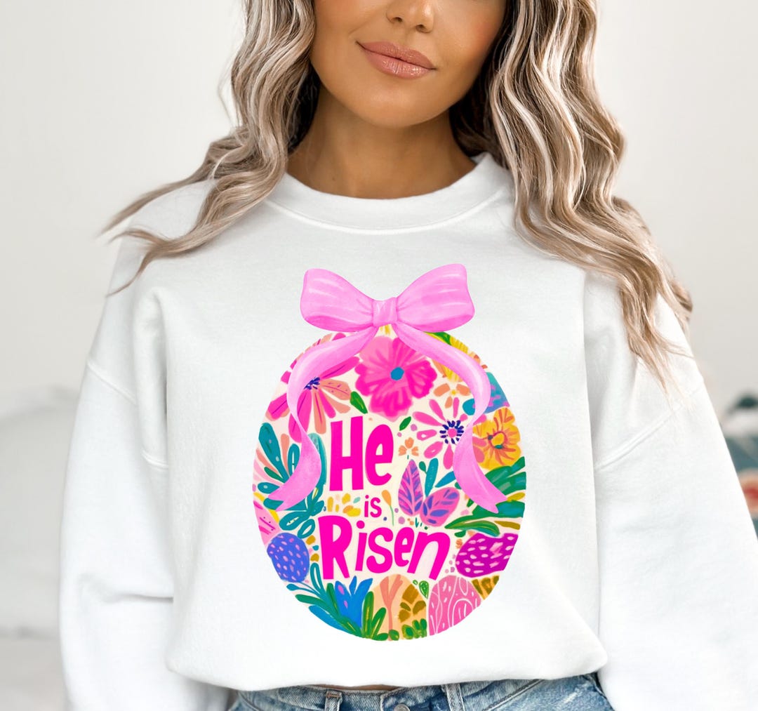 He is Risen Floral Png, Boho Spring Png, Easter Eggs Png, Coquette ...