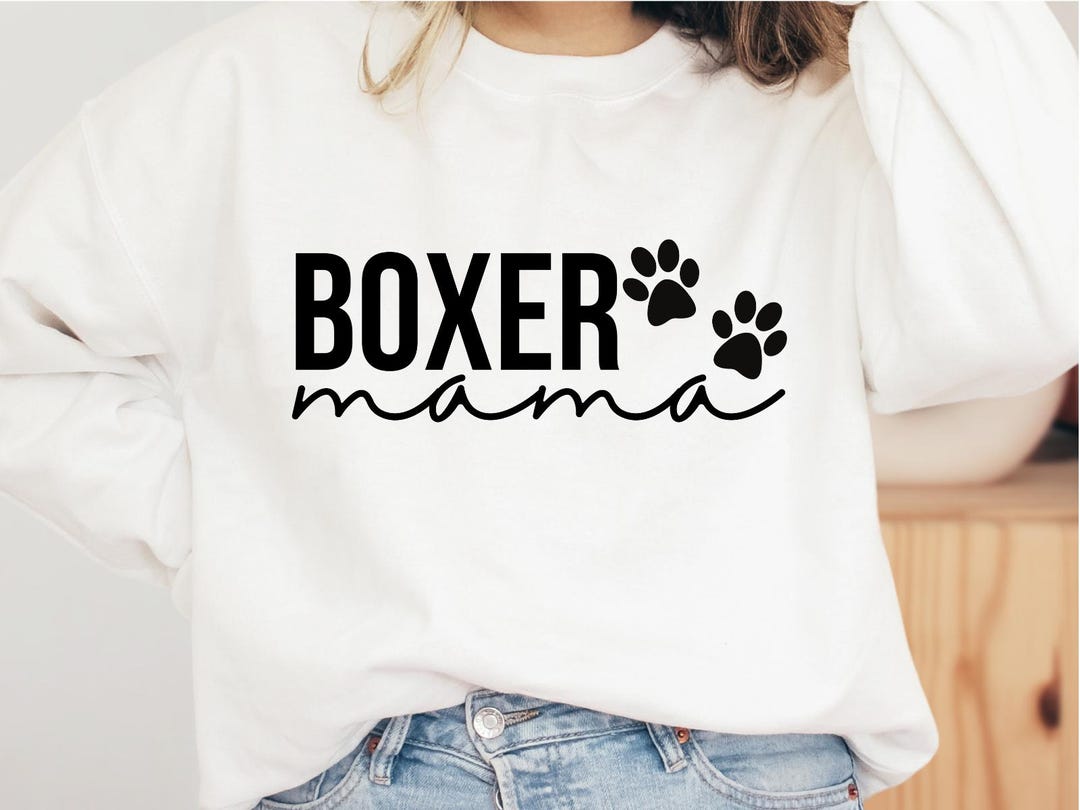 Boxer Mama Paw Print Design (PNG Digital Download) - Etsy