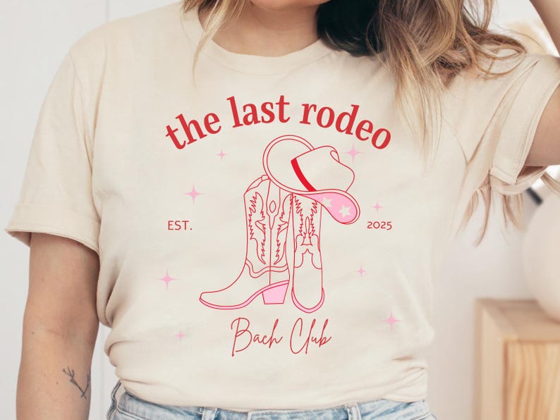 Last Rodeo Bachelorette Party PNG: Cowboy Hen Party (digital Download ...