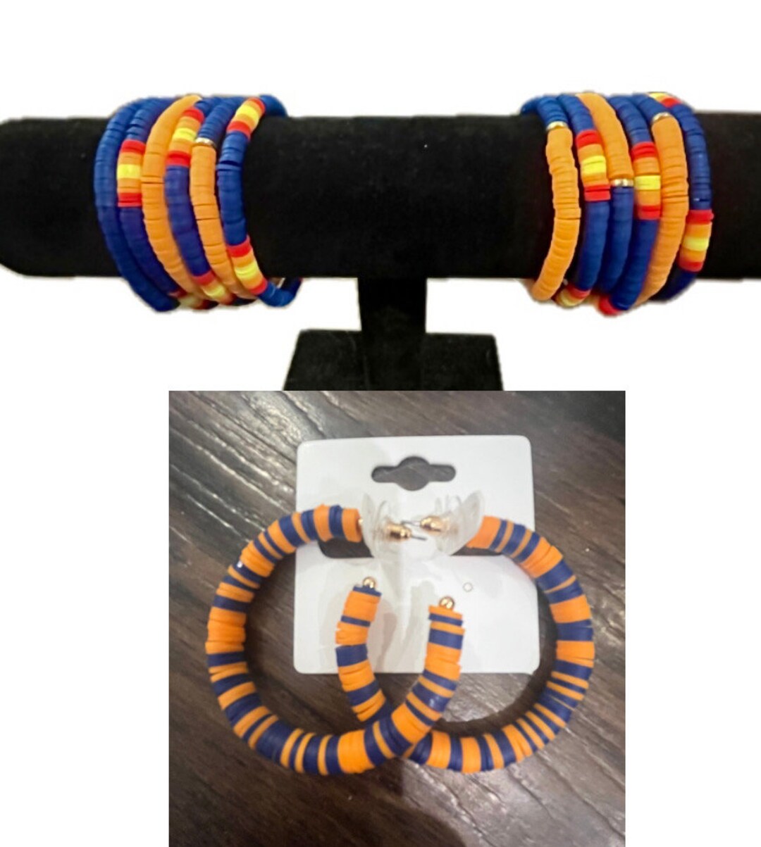 Houston Astros Bracelet, Space City Accessories, Orange and Blue ...