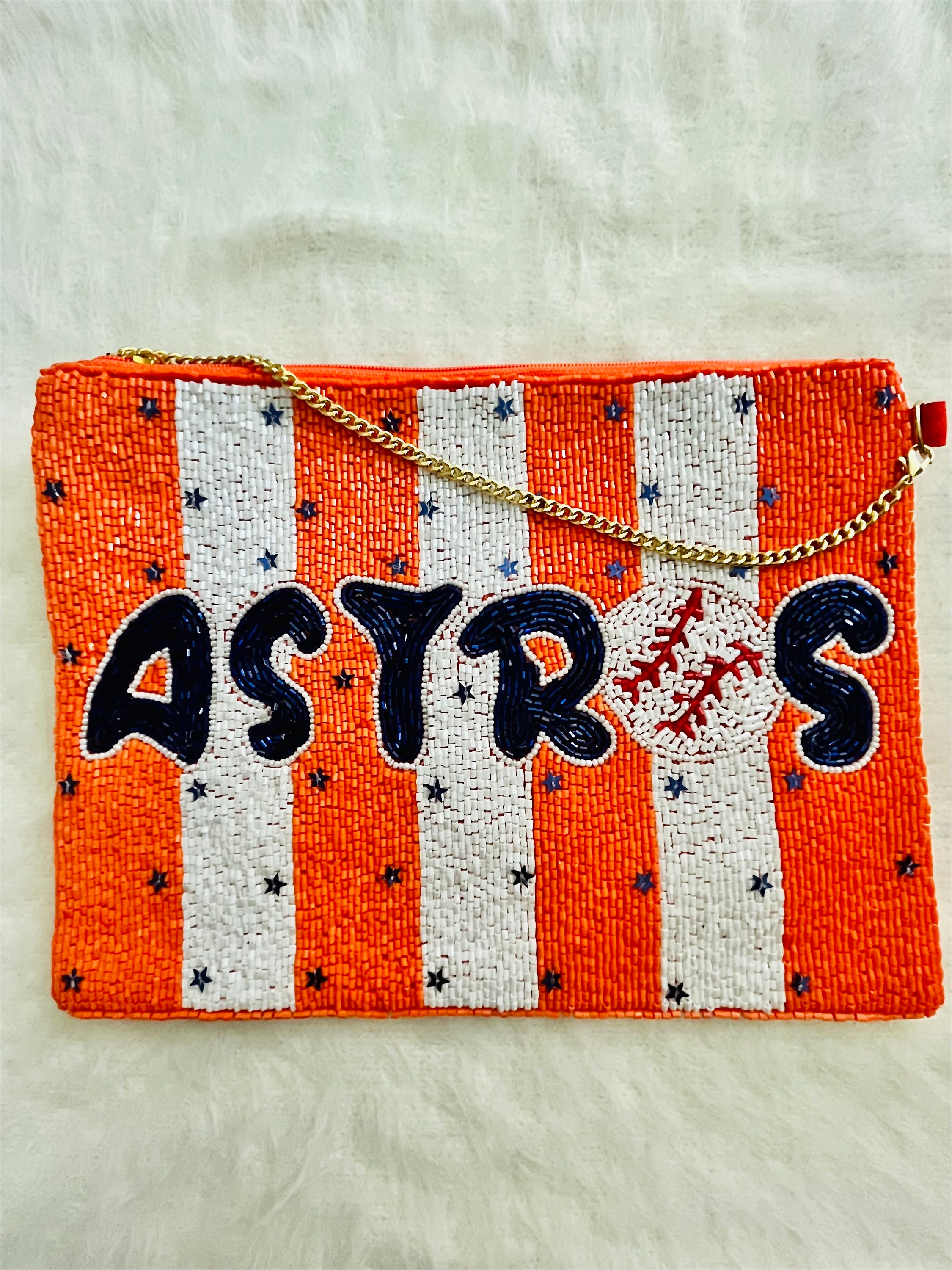 Houston Astros Beaded Purse, Astros Purse, Gift Idea, Houston Astros ...