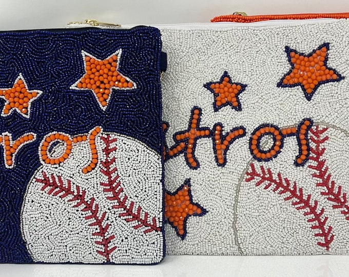 Houston Astros Beaded Purse/crossbody Gift Houston Astros Space City ...