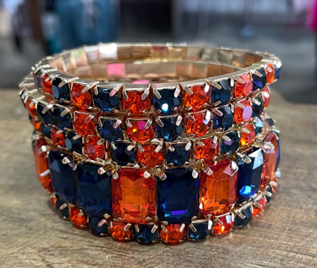 Houston Astros Bracelet, Space City Accessories, Orange and Blue ...