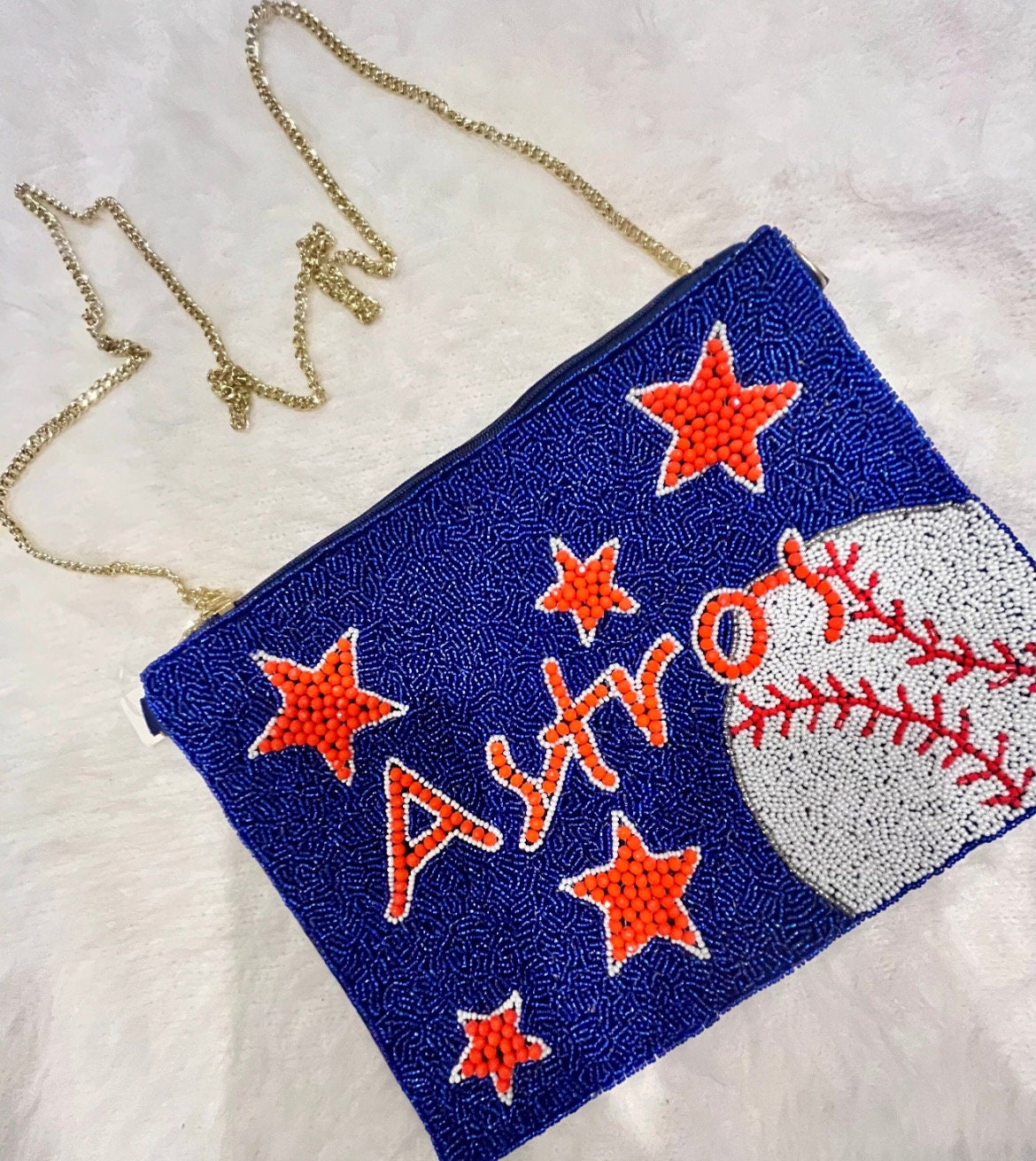 Houston Astros Beaded Purse/crossbody Gift Houston Astros Space City ...