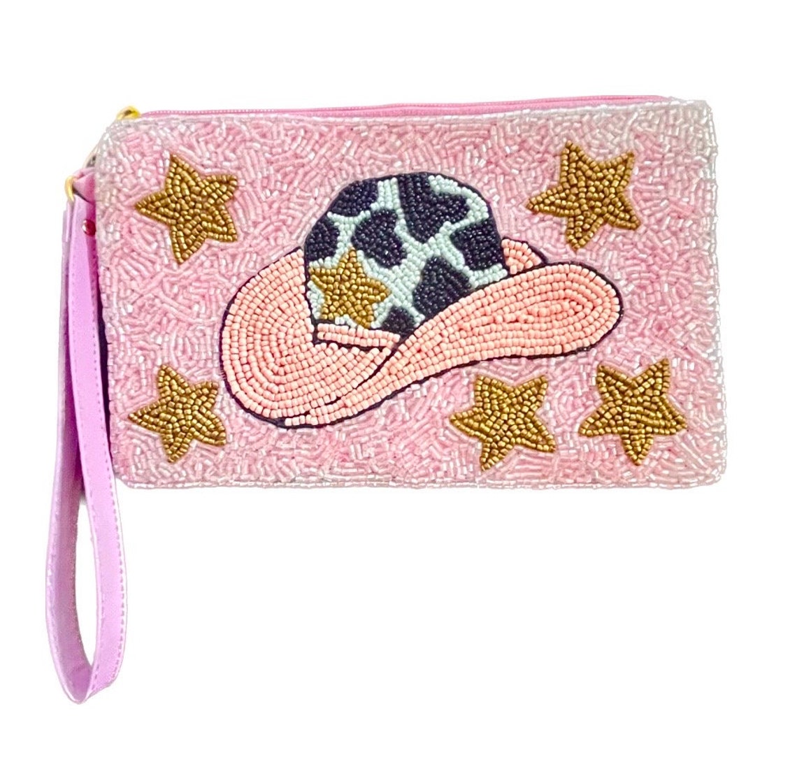 Seed Bead Wristlet, Beaded Purse, Cowgirl Beaded Wristlet, Nurse Beaded ...