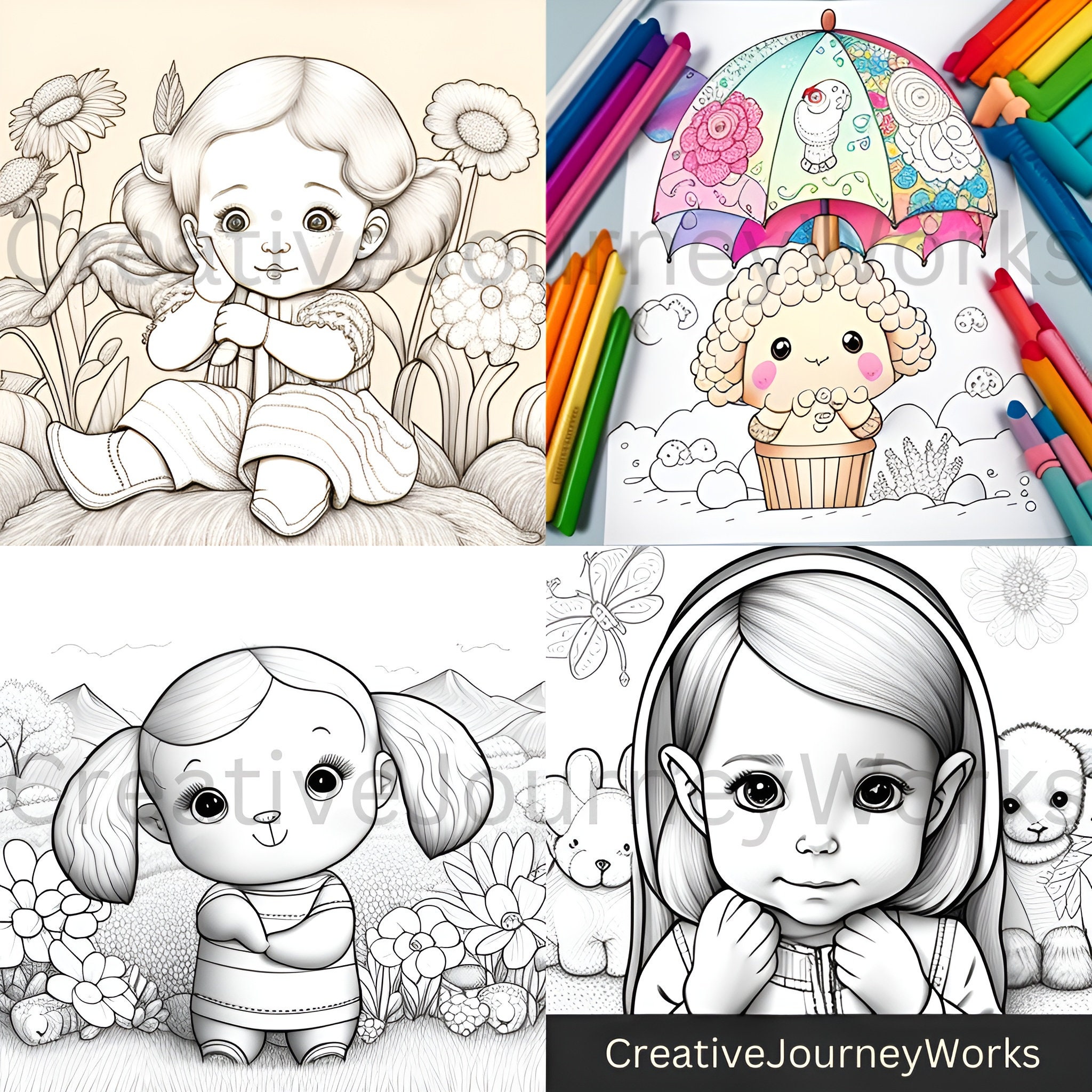 Magical Midjourney Coloring Pages Cute Designs for Relaxation ...