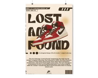 Air Jordan 1 Retro Chicago Painting 30x40 Cm - Etsy