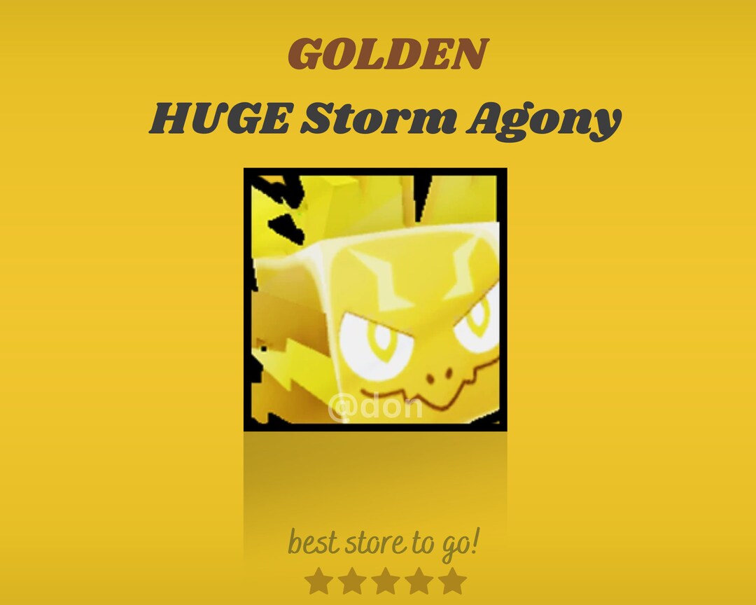 PSX Huge Golden Storm Agony Compatible With Pet Simulator X - Etsy