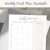 Daily Planner Printable Meal Tracker Gratitude Simple Modern Planner - Etsy