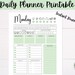 Daily Planner Printable | Meal Tracker | Gratitude | Simple Modern ...
