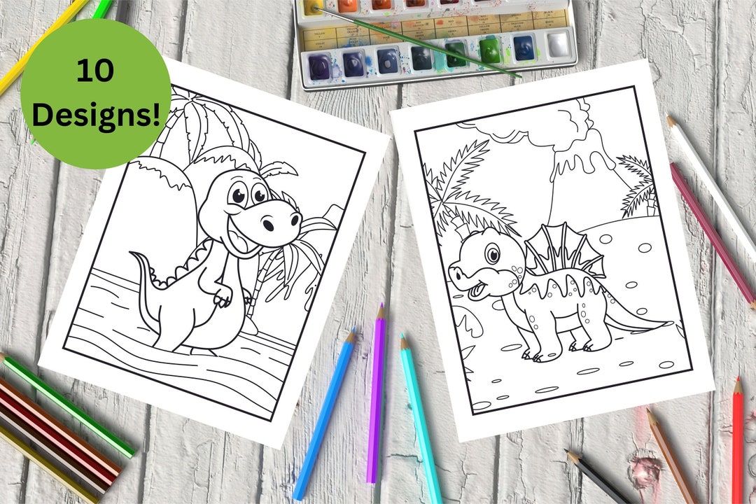 Childrens Dinosaur Printable Coloring Pages | Printable Coloring Book ...