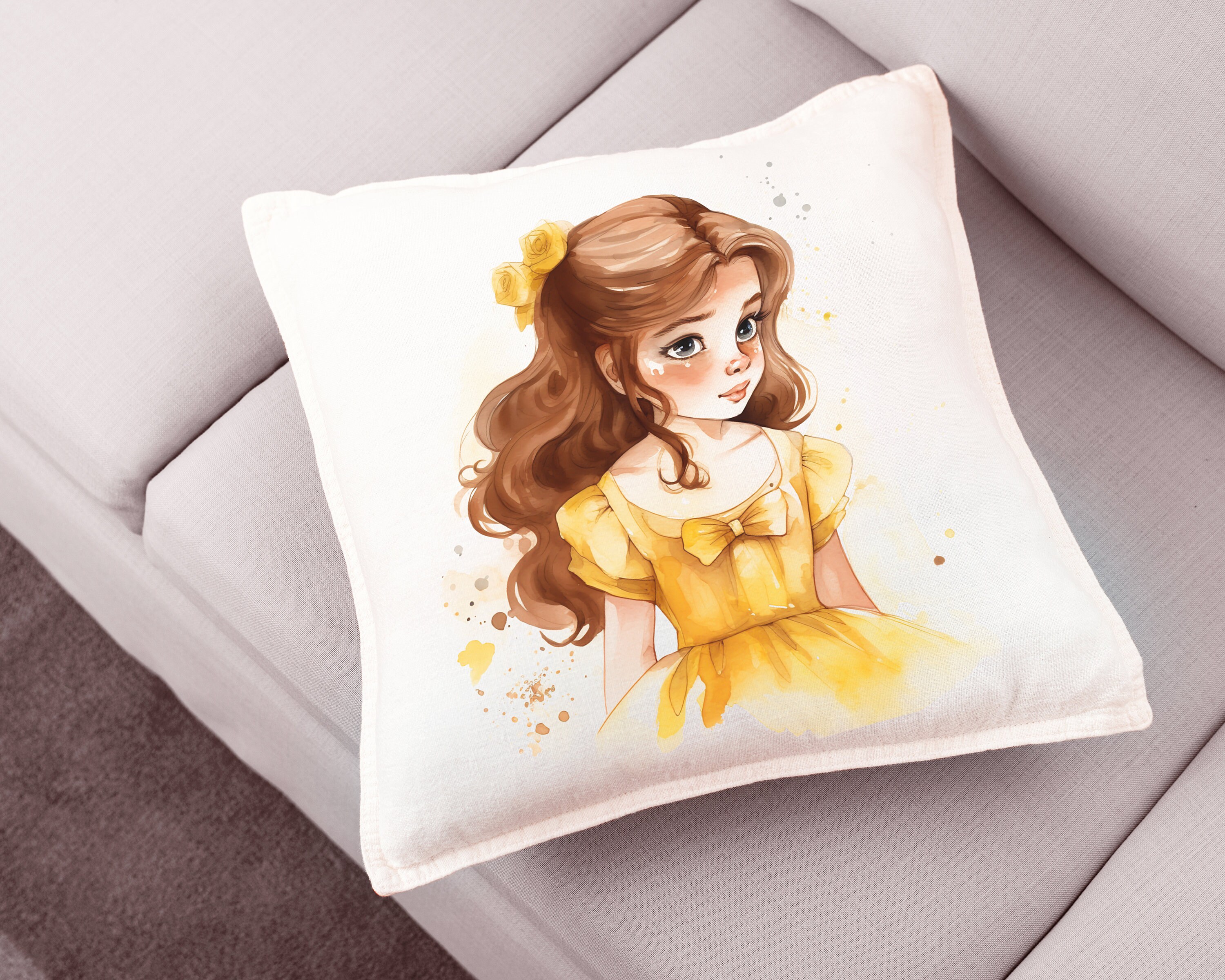 Watercolor Princess Clipart Beautiful Princesses Cute Fantasy Girls ...
