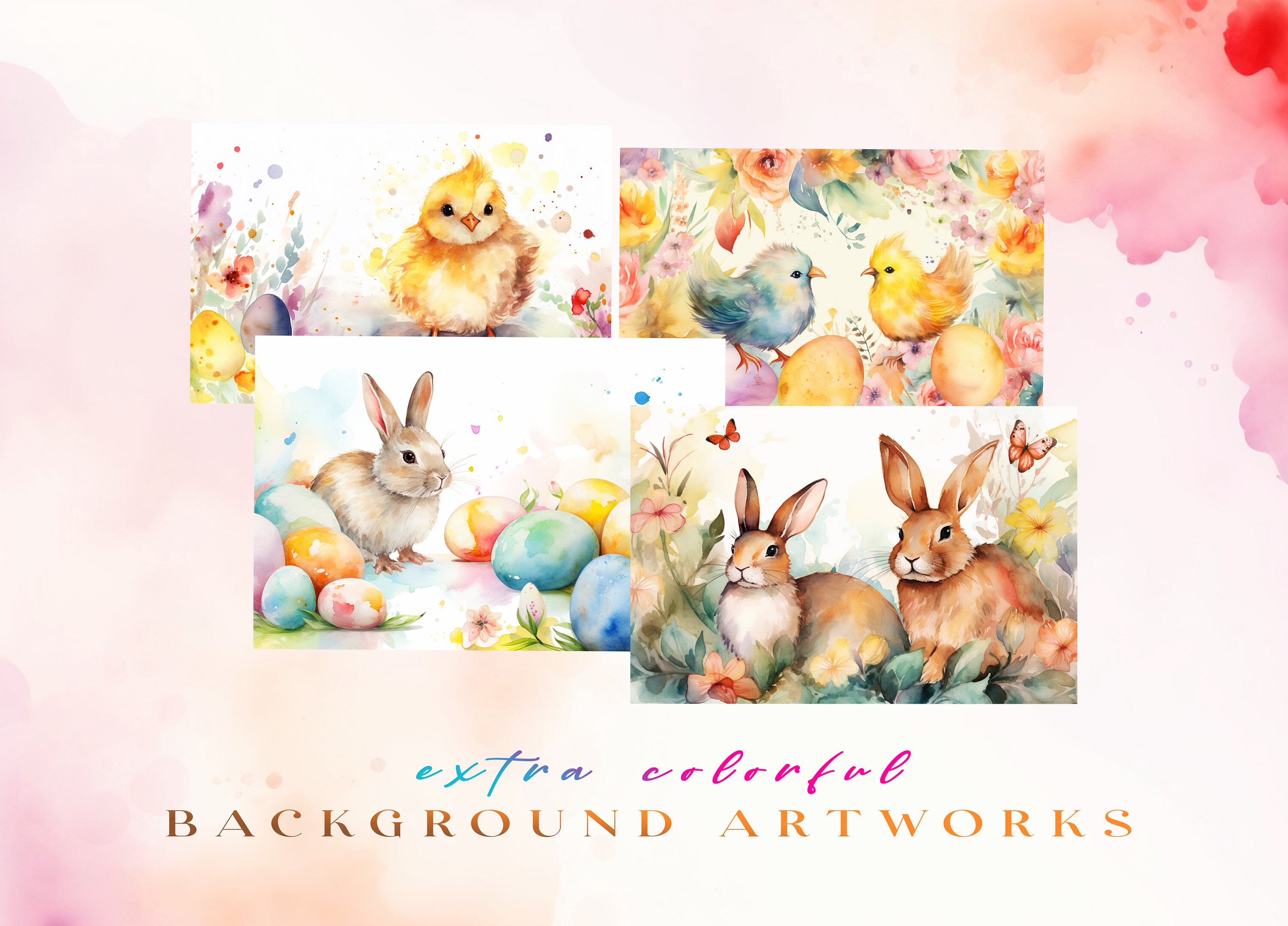 Cute Little Bunny Clipart, Bunnies, Bunny Adorable Clipart, Bundle Pack ...